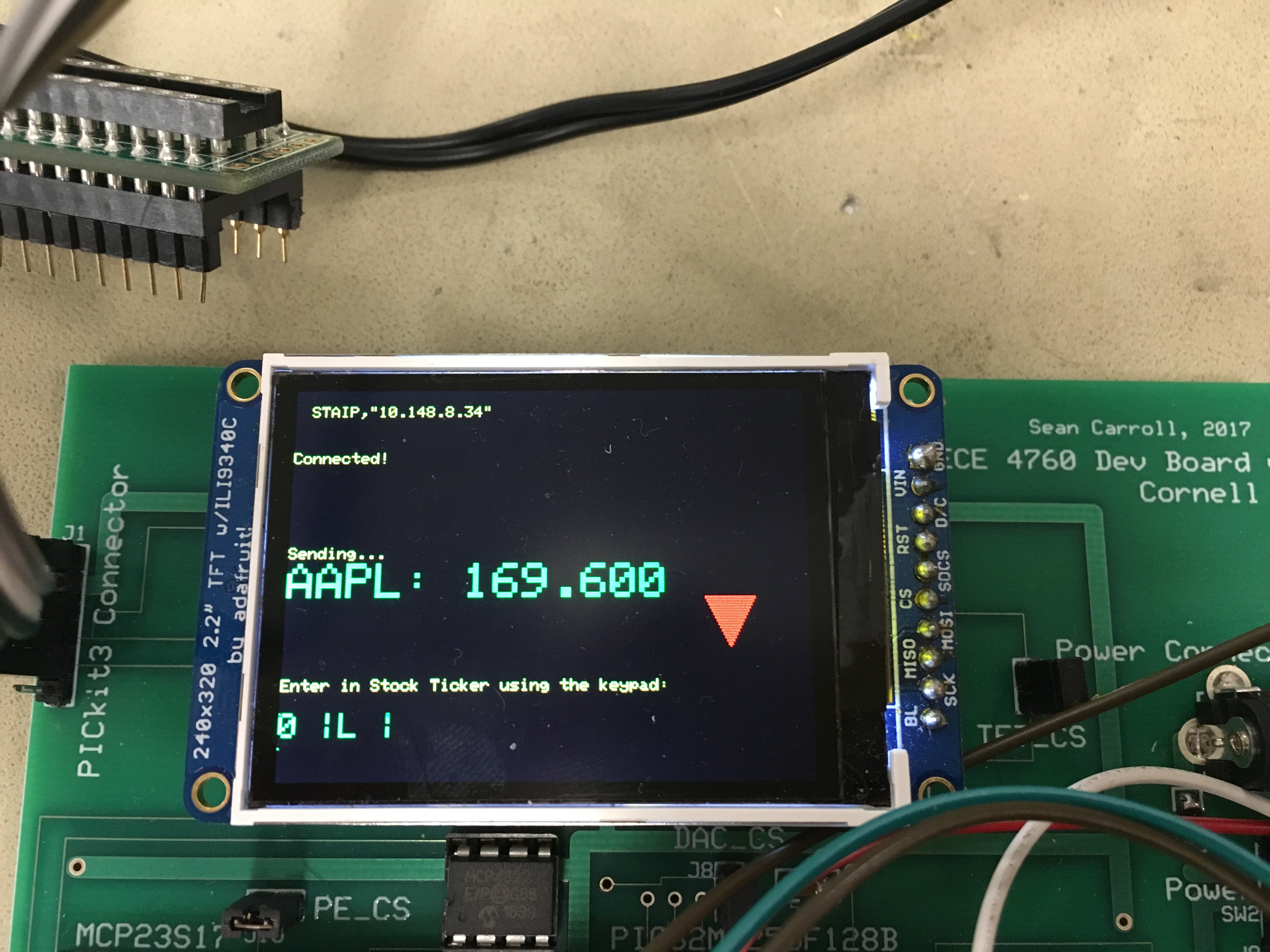 stockmonitor | Stock Monitor project using PIC32 and ESP8266 for ECE 4760